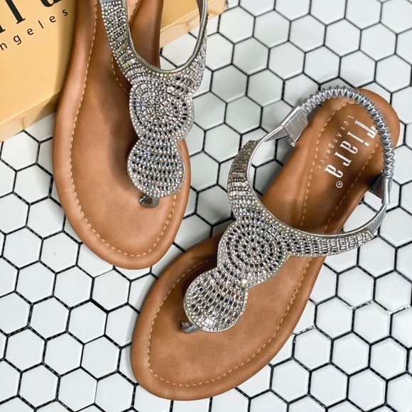 Tiara | Shoes | Goddess Crystal Rhinestone Bling Sandals Tiara Los ...